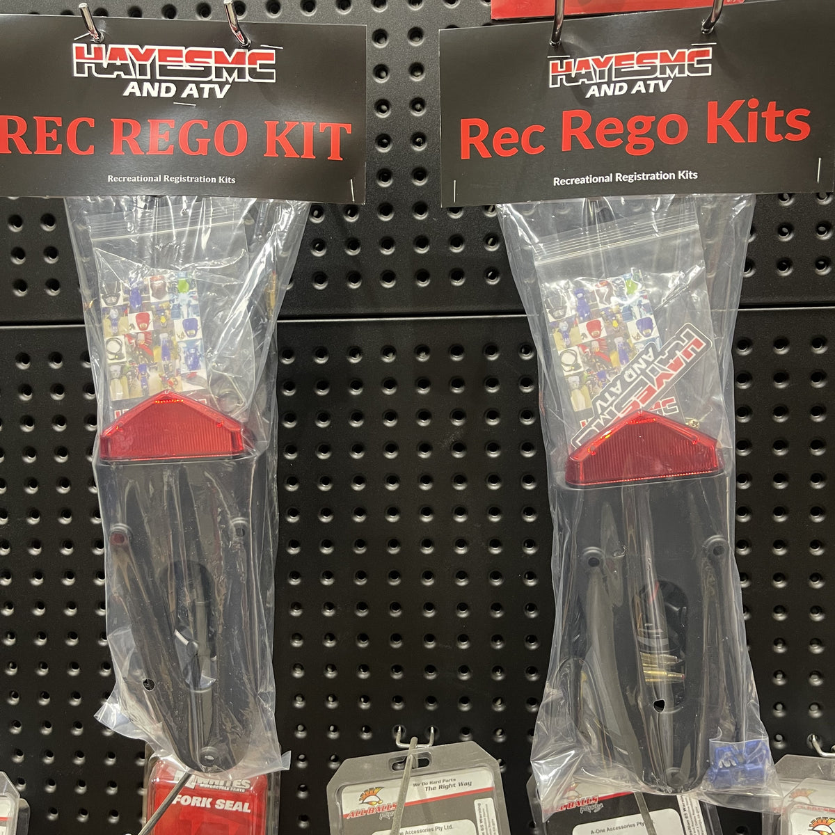 Rec Reg Kit AC & DC - NIL HEADLIGHT (Recreational registration) – Hayes MC