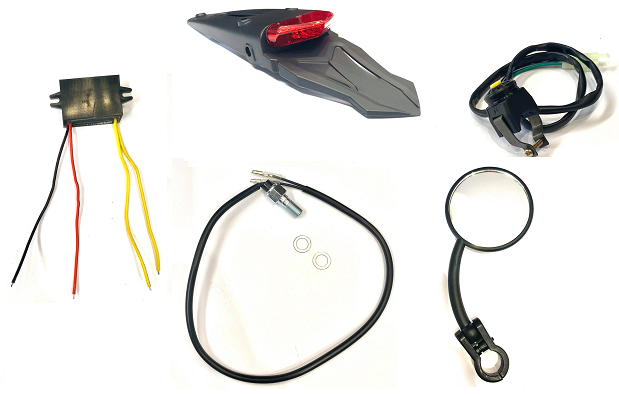 Rec Reg Kit AC & DC - NIL HEADLIGHT (Recreational registration) – Hayes MC